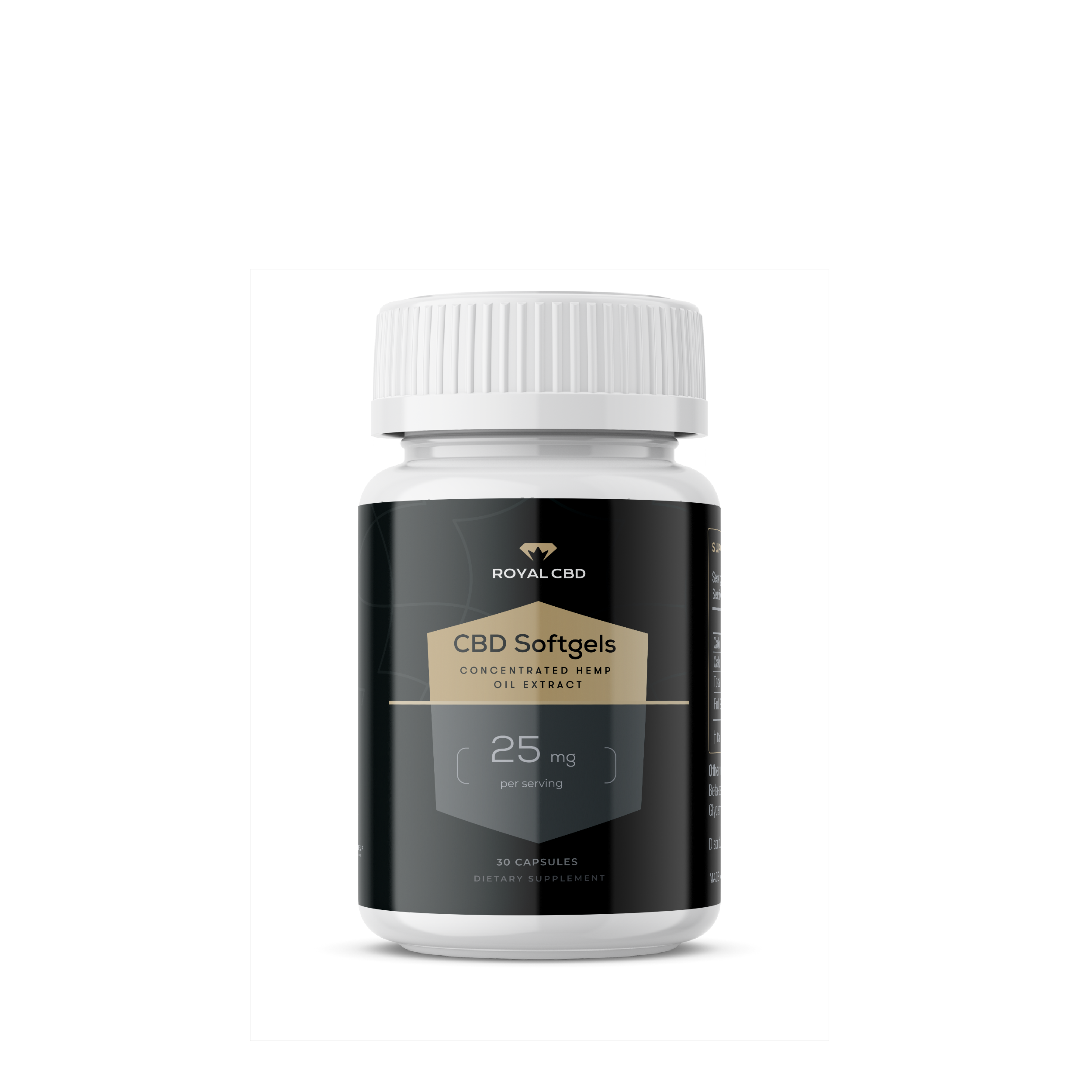 CBD Capsules (25mg) – Pure CBD Pills for Sale | Royal CBD